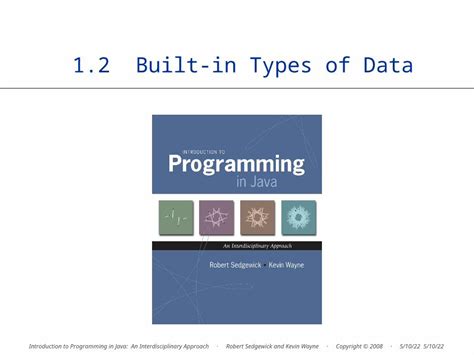 ppt 1 2 built in types of data introduction to programming in java an interdisciplinary