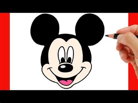 Mickey Mouse Face Drawing Easy With This How To Video And Step By Step