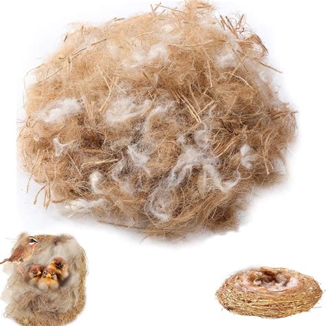 Tutuviw 2 Pack Mixing Bird Nesting Material Canary Nests Bedding Hummingbird Parakeet Nesting