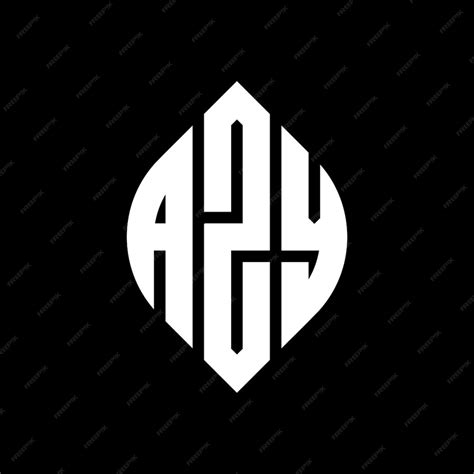 Premium Vector Azy Circle Letter Logo Design With Circle And Ellipse Shape Azy Ellipse Letters