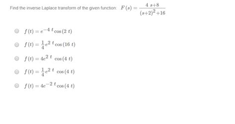 solved find the laplace transform of the given function y 2