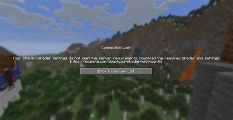 Server Shader Gate And Enforcer Minecraft Plugin