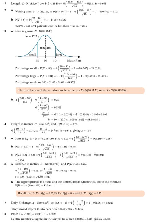 9709 S1 Normal Distribution Exercise 3 Worked Solutions Maths With David