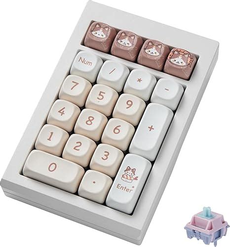 Amazon Com Bluetooth Number Pad Mechanical Numpad VIA Programmable Aluminum Numeric Keypad
