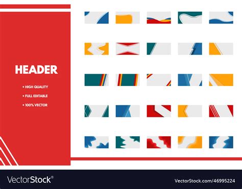 Header Royalty Free Vector Image Vectorstock
