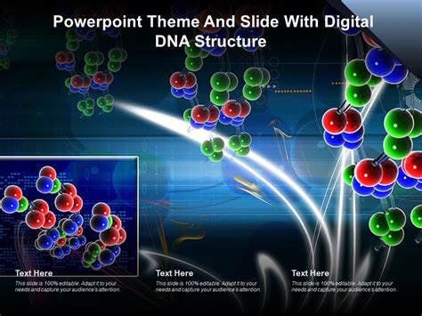 Powerpoint Theme And Slide With Digital DNA Structure Presentation Graphics Presentation