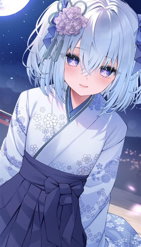 Floral Print Kimono Danbooru