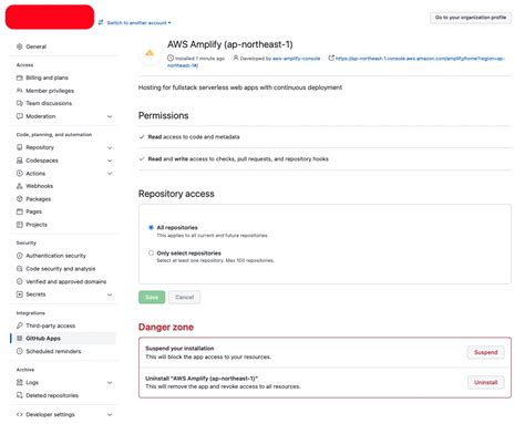 Cannot Use Github Organization Repository · Issue 2678 · Aws Amplifyamplify Hosting · Github