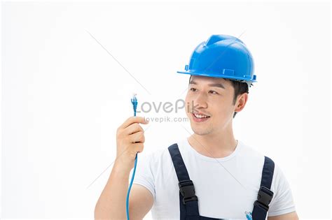 유지 보수 작업자 수리 네트워크 케이블 사진 무료 다운로드 Lovepik
