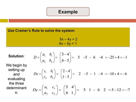 Direct Methods To Solve Linear Equations Systems Ppt