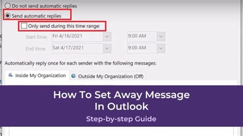 How To Set Away Message In Outlook Easy Guide PresentationSkills Me