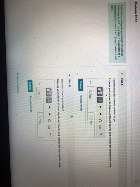 Solved A Particle Is Moving Along A Straight Line With An Chegg
