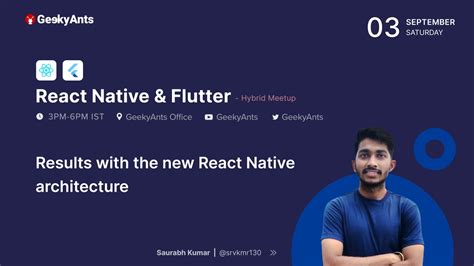 Geekyants On Linkedin New React Native Architecture By Saurabh Kumar