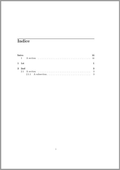 Numbering The Table Of Contents TeX LaTeX Stack Exchange