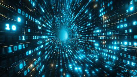 Abstract Dark Blue Digital Background Big Data Digital Code Stock Image Image Of Technology
