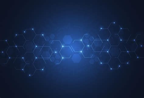 Premium Vector Abstract Background Hexagons Design Science Futuristic Energy Technology Hitech