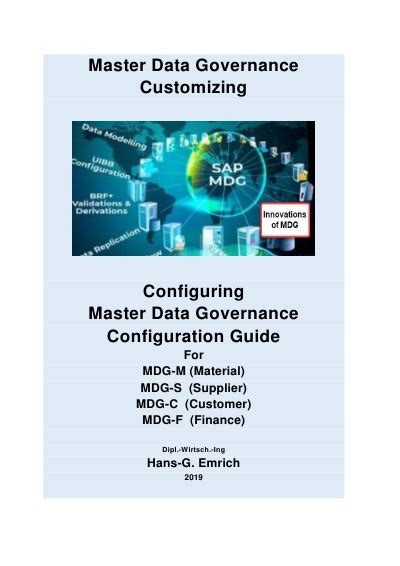 Customizing Master Data Governance Configuration Guide Customizing