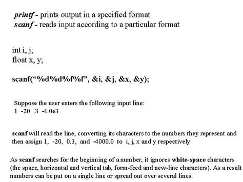 Chapter Printf To Print Integers And Floatingpoint