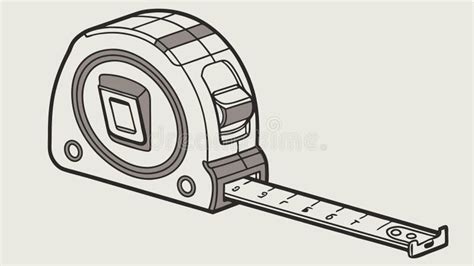 Tape Measure Illustration Representing Measurement Construction And Diy Tool Symbol Vector