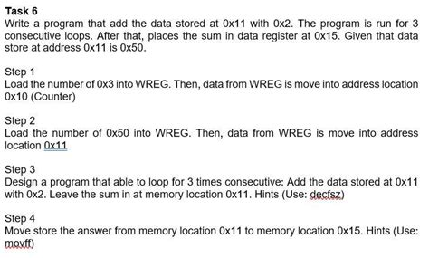 Please Using Mplab X Ide V52 To Complete Below