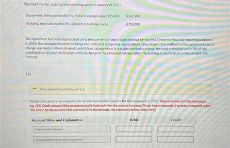 Solved The Equipment Has Been Depreciated Using The Chegg