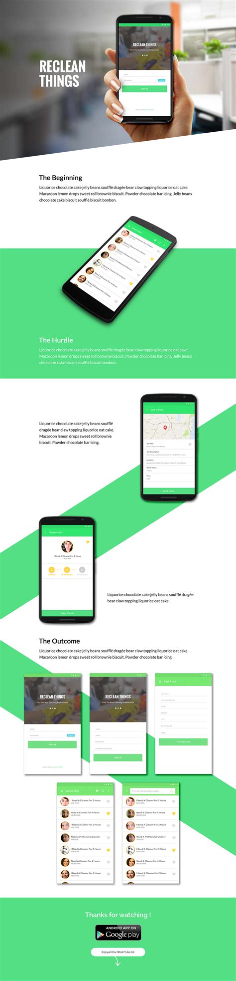 Job Portal Android Mobile App Behance