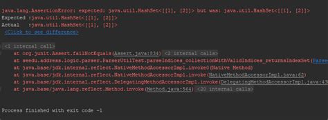 Java Junit Assertequals Failing With Hashset Stack Overflow