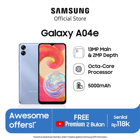 Promo Samsung Galaxy A E Smartphone Gb Light Blue Diskon Di Seller Samsung Official