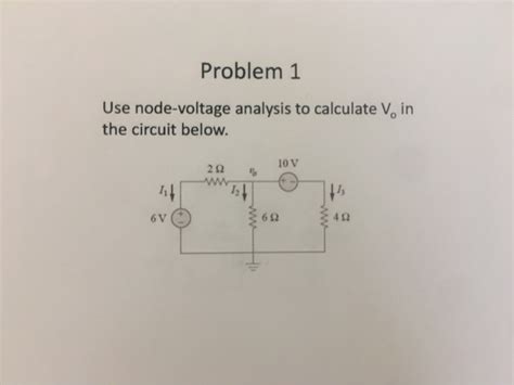 Solved Problem 1 Use Node Voltage Analysis To Calculate V