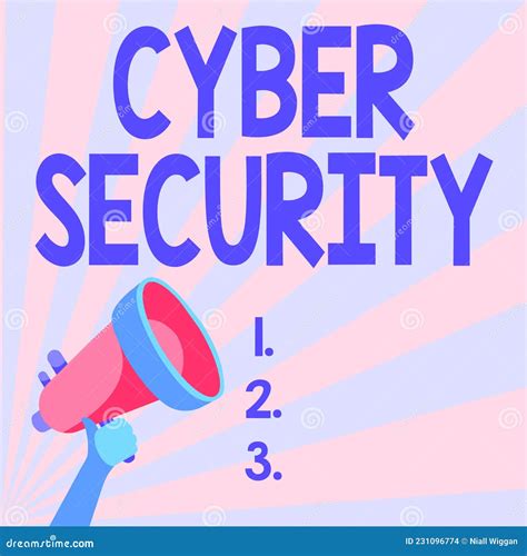 Conceptual Caption Cyber Security Word For Protect A Computer System