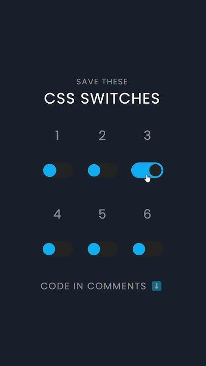 How To Create Stylish Switches Using Html And Css Part 03 Css Switches