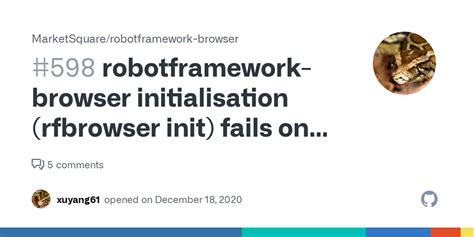 Robotframework Browser Initialisation Rfbrowser Init Fails On Macos