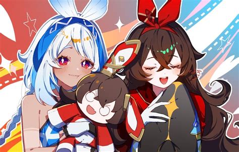 Amber Baron Bunny And Mualani Genshin Impact Drawn By Nara Nakiri Danbooru