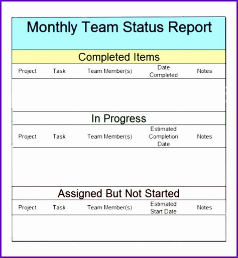 12 Weekly Report Template Excel Excel Templates