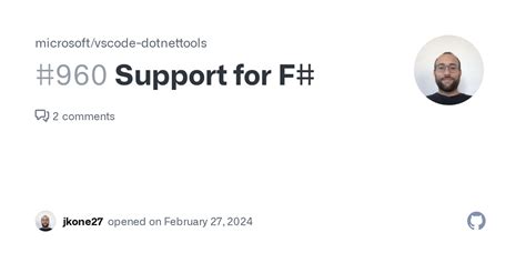Support For F · Issue 960 · Microsoftvscode Dotnettools · Github
