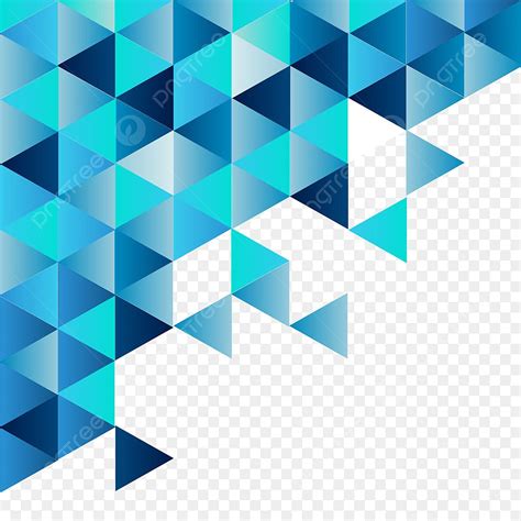 Geometric Shapes Triangle Vector Hd Png Images Border Blue Gradient Abstract Geometric Triangle