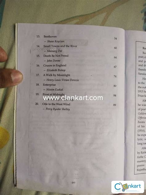 Buy Rhapsody A Collection Of Isc Class 11 And 12 Poems Book In
