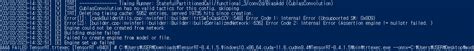 Internal Errorunsupported Sm 0x809 Assertion Engine Nullptr