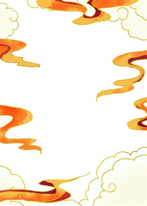 Frontera De Nubes Auspiciosas Clásicas De Dunhuang Png Clásico