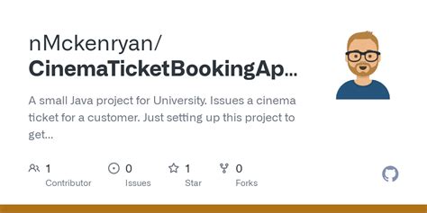 Github Nmckenryan Cinematicketbookingapplication A Small Java Project For University Issues