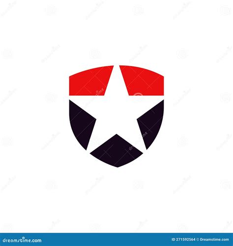 Star Shield Logo Concept Design Symbol Graphic Template Element Vector