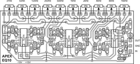 Diy Apex 10 Band Equalizer Project With Komitart Lay6 Amplificador De Audio Circuitos