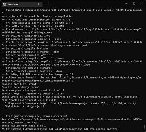 Build Project Failed Issue 16 Nopnop2002 Esp Idf Ftp Camera GitHub