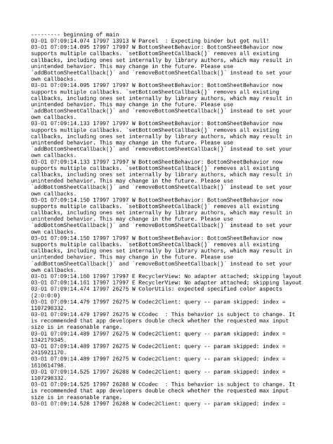 Logcat Pdf Java Programming Language Information Technology