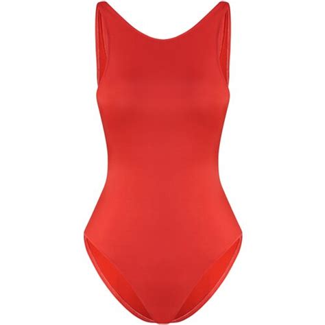 Trendyol Swimsuit Red Plain
