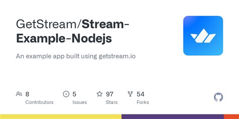 github getstream stream example nodejs an example app built using