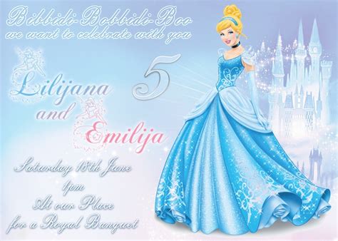 Cinderella Ball Invitation Wording From S Disney Princess Cinderella