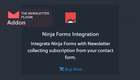 Newsletter Ninja Forms Integration Addon Wordpress Plugin Gpl Good