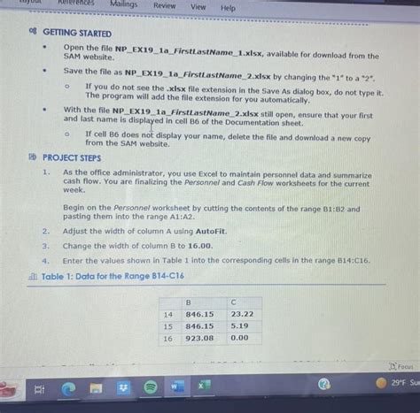 Solved Getting Started Open The File Chegg