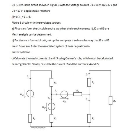 Solved Q Given Is The Circuit Shown In Figure With Two Chegg Com